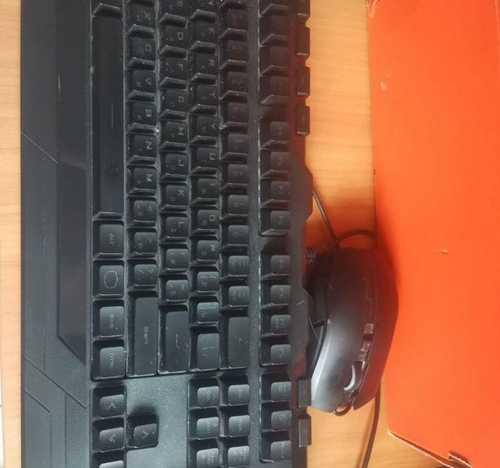 Игровая клавиатура и мышь devastator 3 plus
