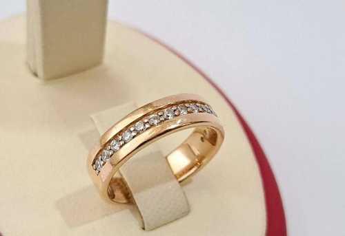 Золотое кольцо с бриллиантами Броницкий Ювелир