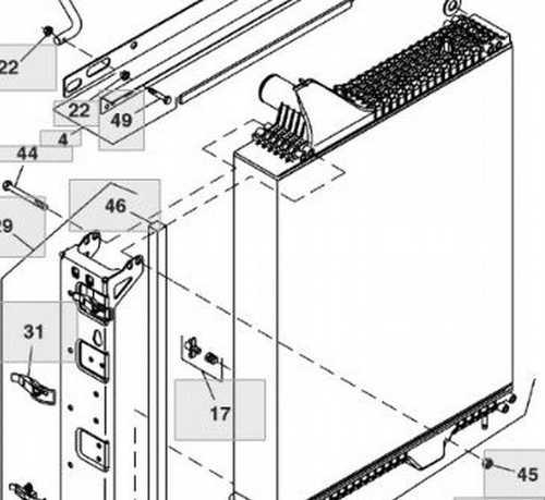 Радиатор на трактора John deere 8430 RE242256