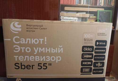 Новый Телевизор Sber 55" UHD 4K