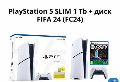 Sony PlayStation 5 SLiM PS5 + FIFA 24 + Гарантия