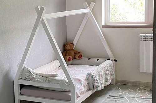 Детская кровать Домик + матрас IKEA