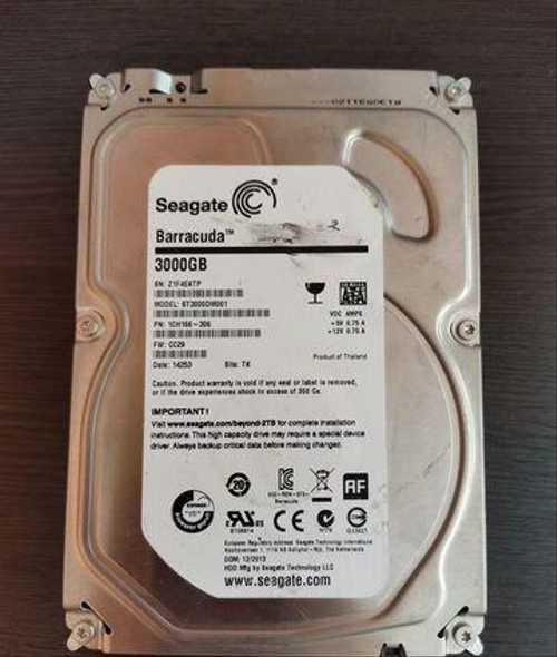 Жесткий диск Seagate Barracuda HDD 3 Тб