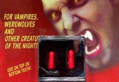 Клыки вампира в коробочке зубы вампира