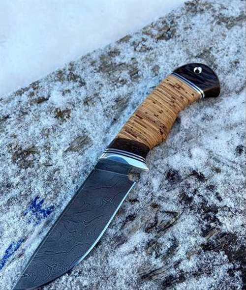 Нож «Ловчий» из дамасской стали в 800 слоев