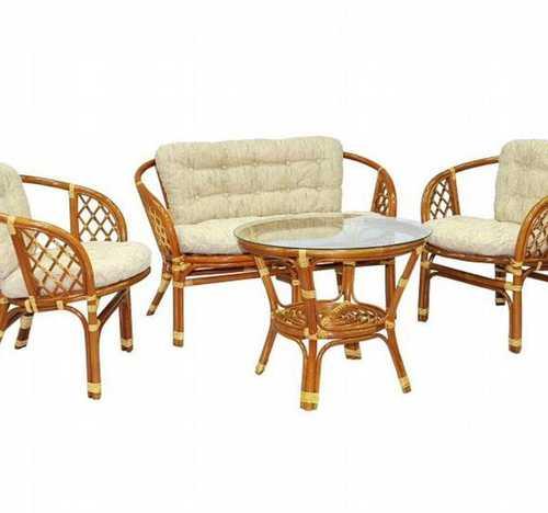 Комплект кофейный Багама Classic Rattan Home24