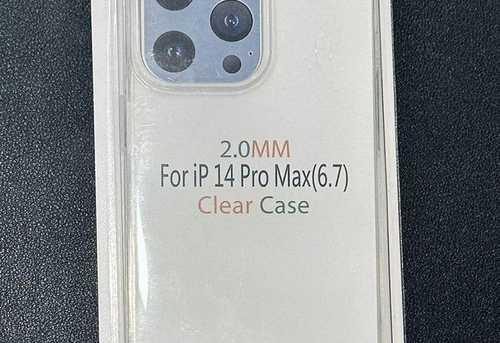 Чехол силиконовый прозрачный для iPhone 14 Pro Max