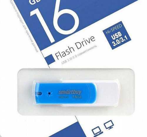 Флеш-накопитель Smartbuy Diamond USB 3.0 16GB, син