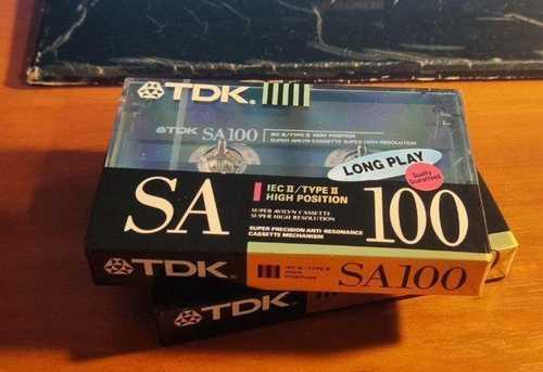 Аудиокассета TDK SA 100 type II чистая,новая
