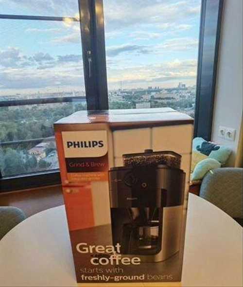 Кофемашина Philips Grind & Brew HD7767