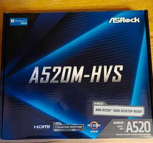 Материнская плата ASRock A520M-HVS