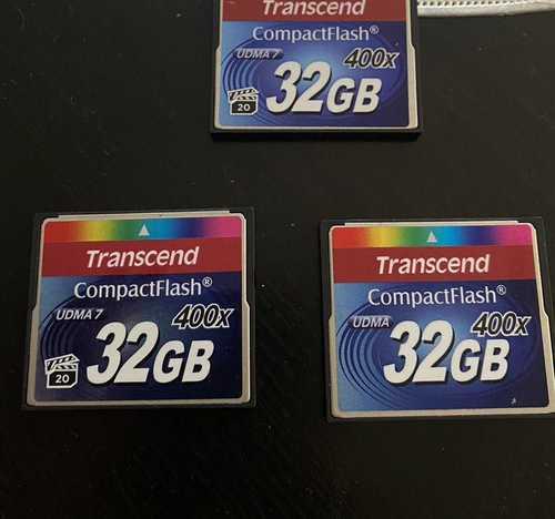 Карта памяти compact flash Transcend 32Gb 400x