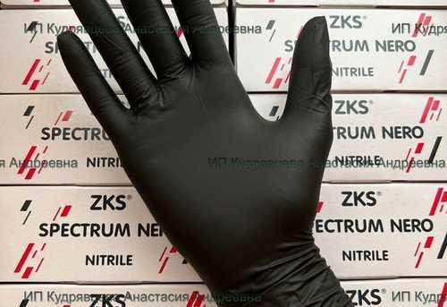 Перчатки нитриловые плотные черные