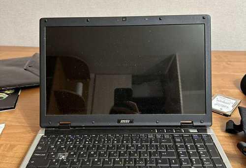 Ноутбук на детали MSI cx500