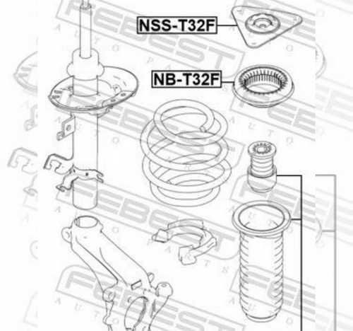 Febest nsst32F опора переднего амортизатора