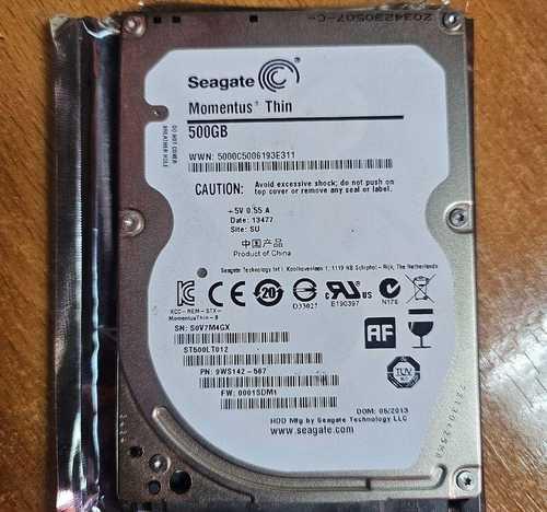 HDD Seagate Momentus 500 гб