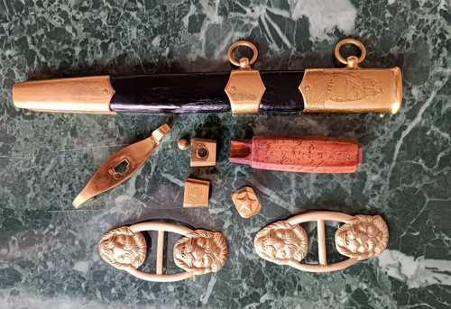Ножны и гарда для кортика вмф СССР (позолоченные)