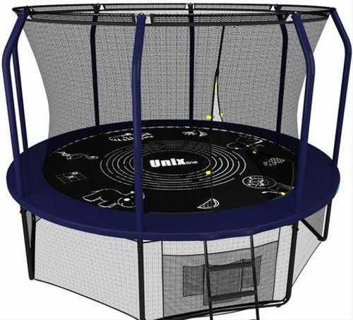 Батут unix line supreme game 10 ft (blue)