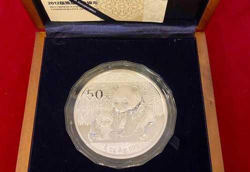 Серебряная монета Панда 2012 5 унций