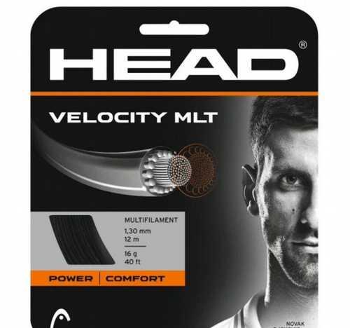 Теннисная струна Head Velocity MLT 17 Black 1,30 12 метров