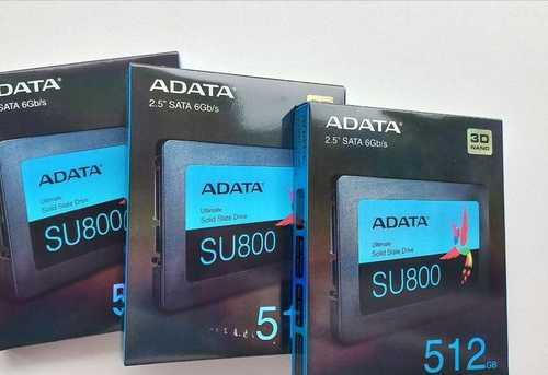 Новые SSD с чеком Ситилинка adata SU800 512 GB
