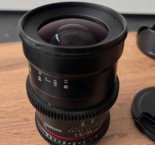 Samyang 35mm T1.5 ED AS UMC vdslr Canon EF