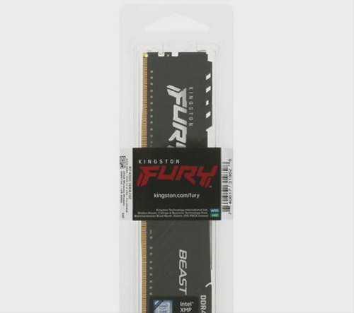 Память DDR4 16Gb 3200MHz kingston fury Beast RGB