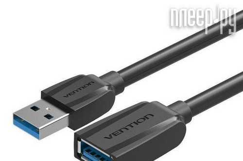 Vention USB 3.0 AM - AF 3.0m Black Edition VAS
