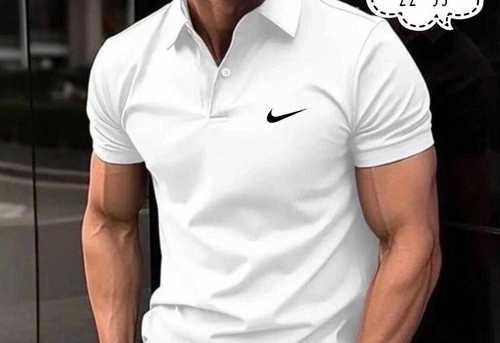 Мужское поло белое Nike