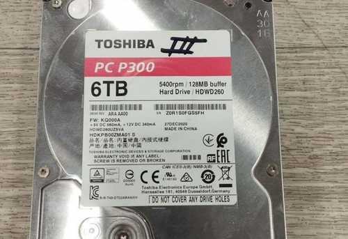 Жёсткий диск toshiba PC P300 6TB