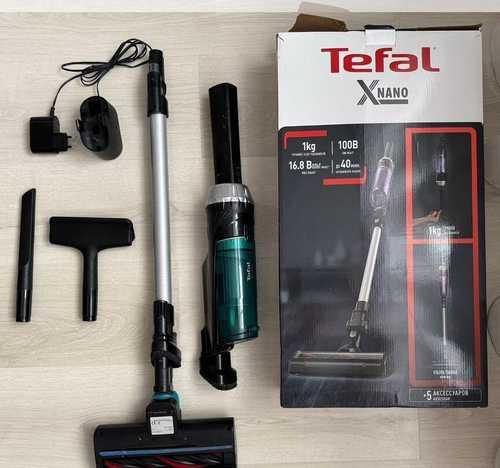 Вертикальный пылесос бу tefal x nano