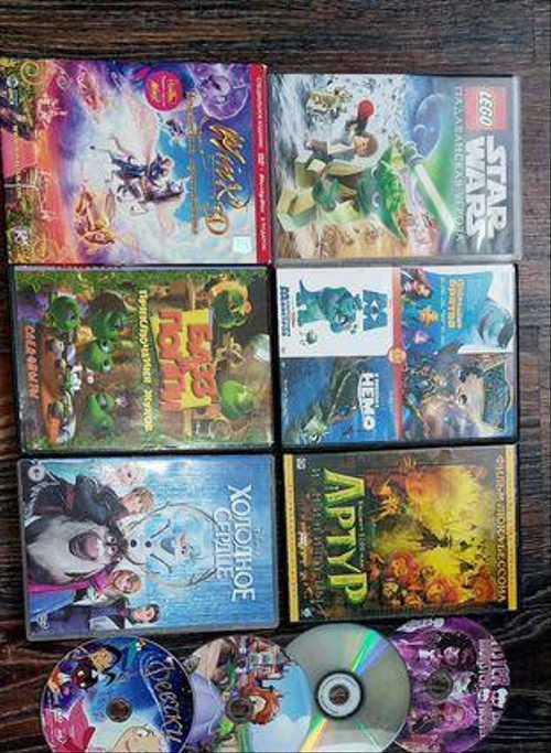 Dvd диски Winx, Star Wars lego, мультфильм