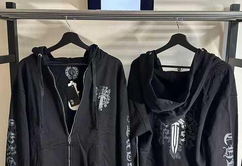 Зип худи Chrome Hearts Cross Black L XL
