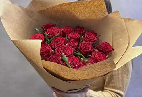 Букет из роз, свежие цветы, голландская роза