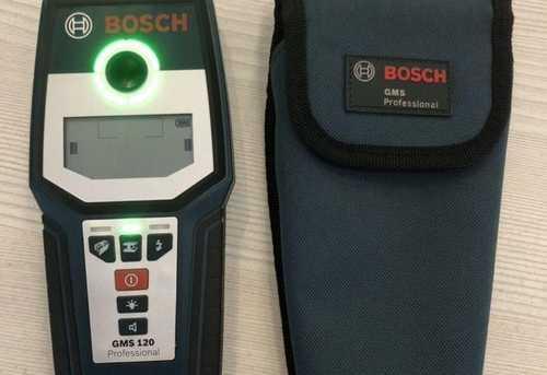 Детектор металла и скрытой проводки Bosch gms 120