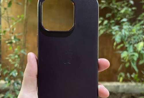 Кожаный чехол на iPhone 15 Pro Max MagSafe