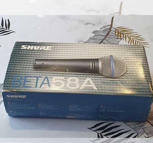 Микрофон shure beta 58a шнуровой