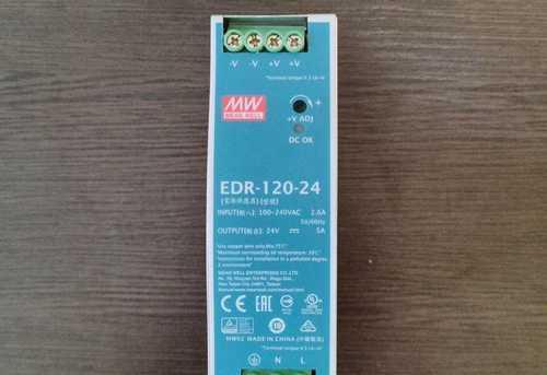 EDR-120-24, Блок питания, 24В,5А,120Вт