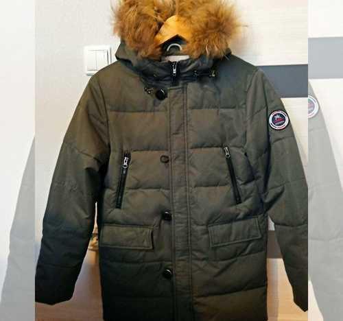 Зимняя куртка пуховик для мальчика 145-158