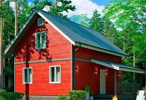 Каркасный дом Печора 6x8