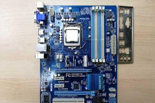 Комплект s1155 MB Z77-DS3H + Intel Core i7-2600K
