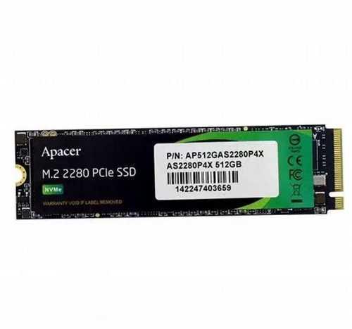 SSD 512гб M.2 2280 PC Apacer AS2280P4X