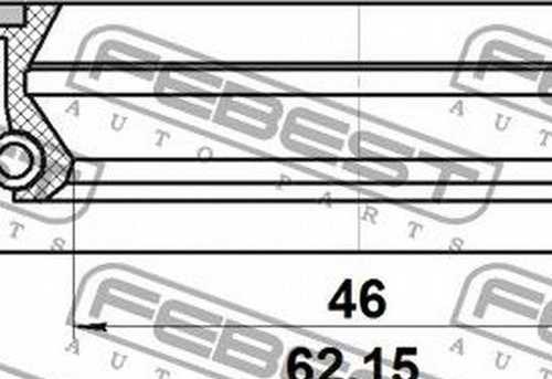 Сальник ступичный задний 46x62.15x9.3