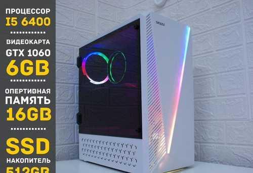 Игровой пк i5-6400/16gb RAM/512gb SSD/GTX 1060 6gb