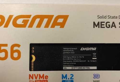 SSD накопитель Digma Mega S3 dgsm3256GS33T 256гб