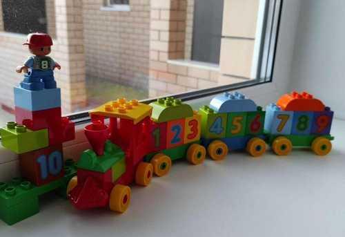 Lego duplo поезд, математический конструктор дерев
