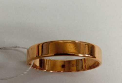 Золотое обручальное кольцо 19р-р дефор(11070)
