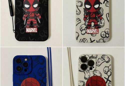 Чехол iPhone 13/14 pro max Marvel Человек-паук