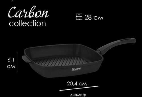 Сковорода -гриль 28х6,1см Carbon Rondell