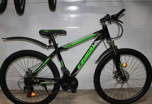 Велосипед горный Черно зеленый